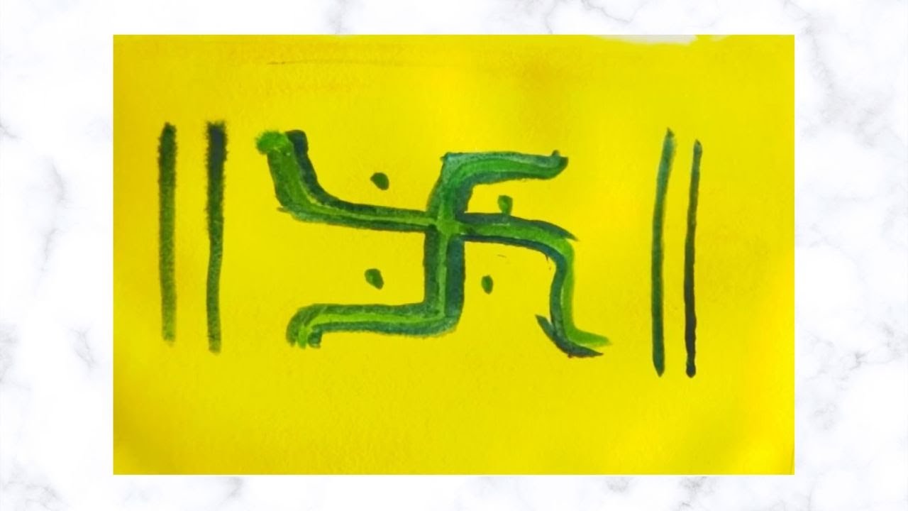 Swastik Water Color | Water color painting on paper | Vastu art and ...